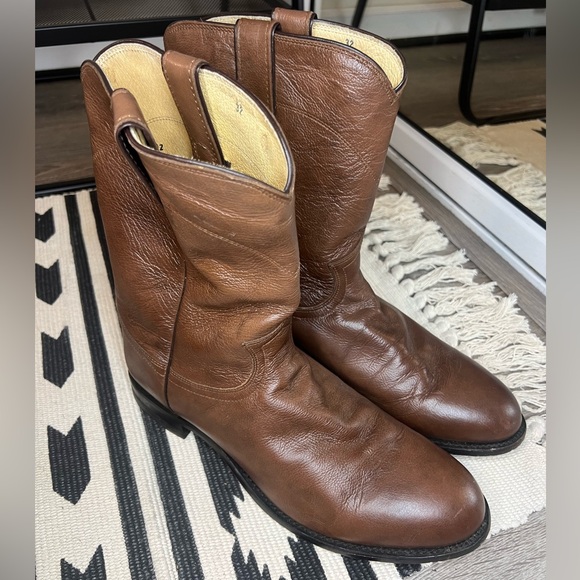 Justin Boots | Shoes | Justin 374 Mens Classic Roper Boot W Tan Corona ...